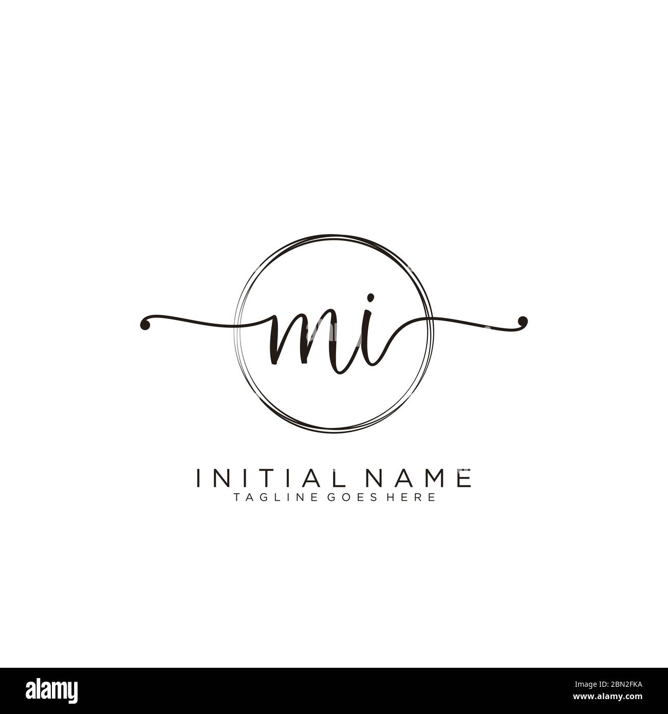 Letter mi logo Cut Out Stock Images & Pictures - Alamy