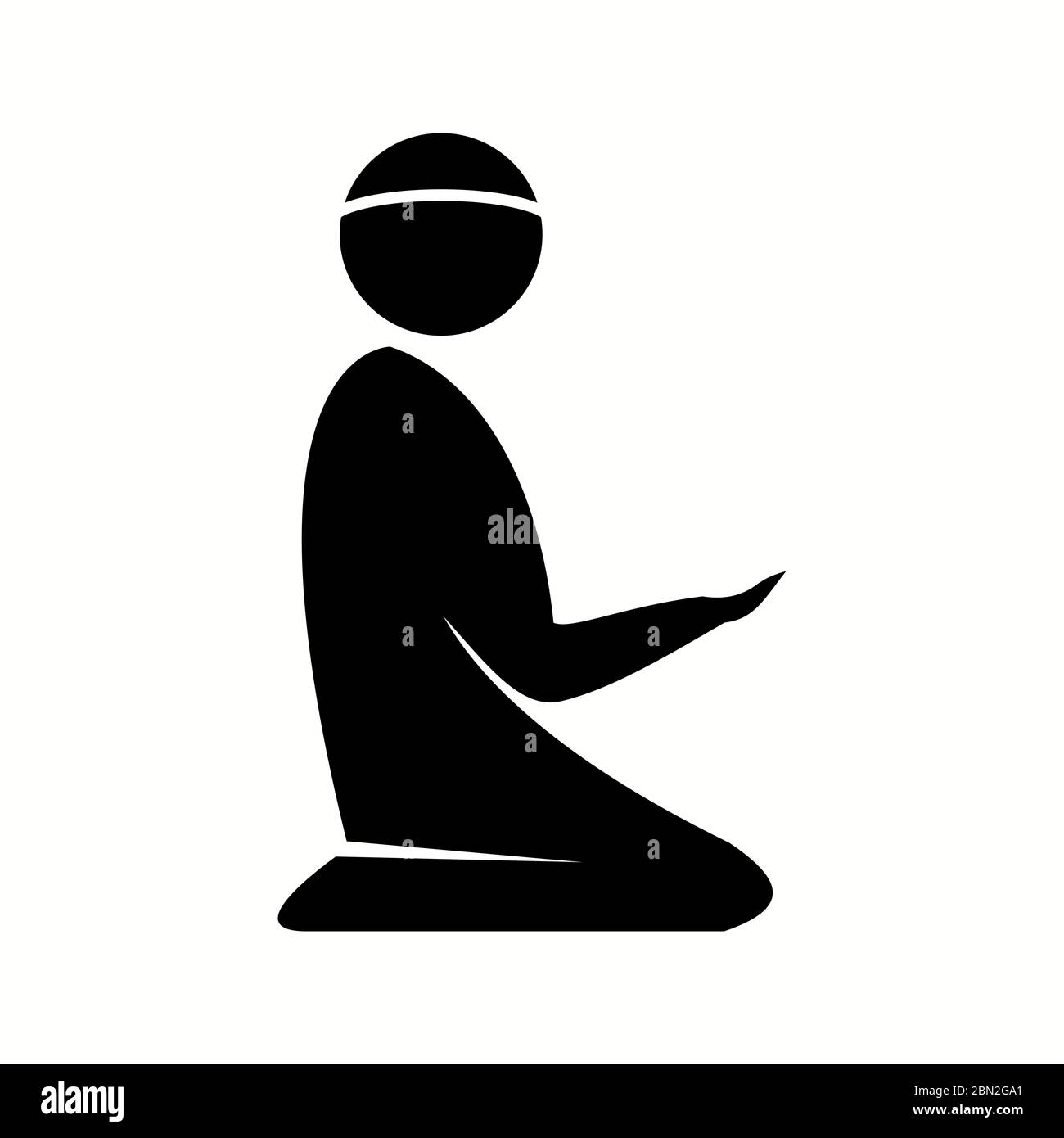 Praying icon Black and White Stock Photos & Images - Alamy