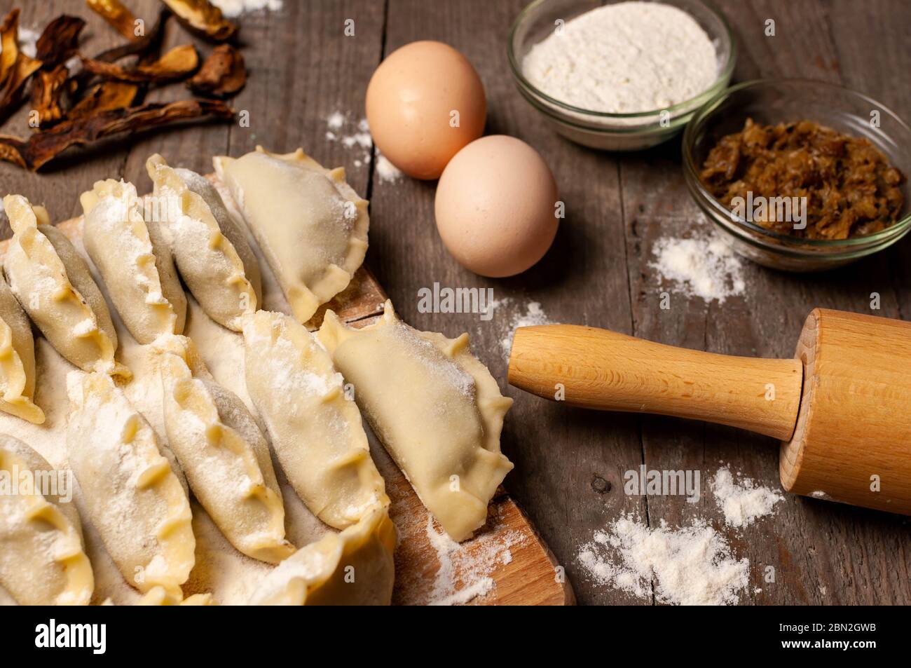 Preparation Of Traditional Dumplings Stock Photo - Alamy