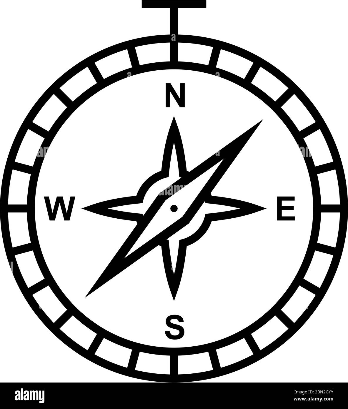 Compass line Black and White Stock Photos & Images - Alamy