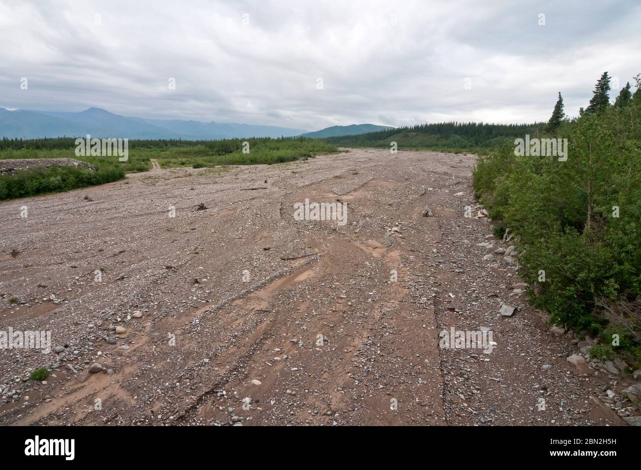 Dry river in Alaska Stock Photo - Alamy