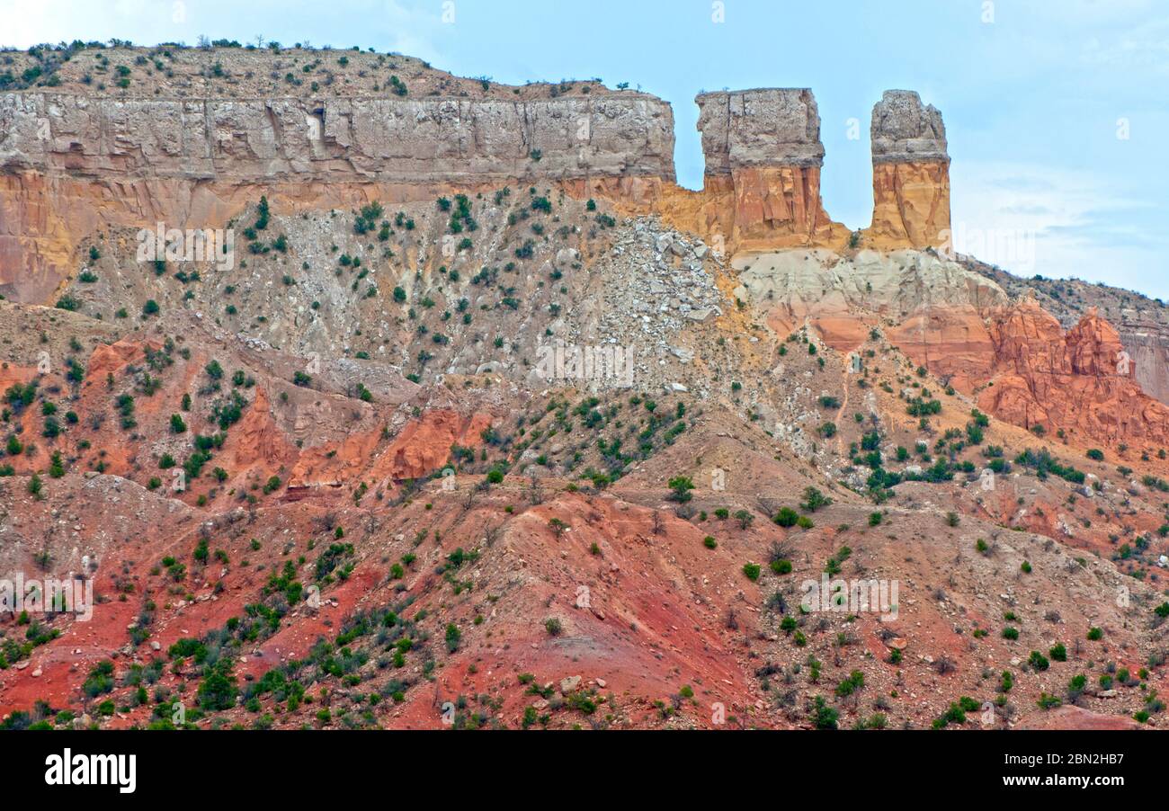 A mesa high above Abiquiu, Ghost ranch,NM, USA Stock Photo - Alamy