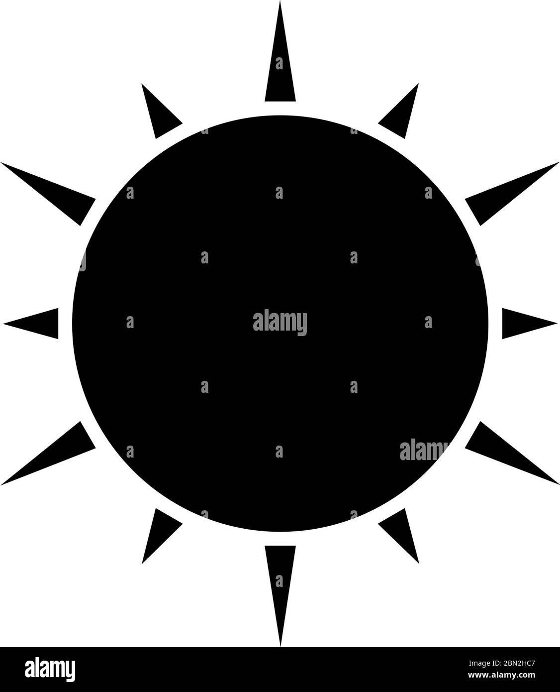 Sun Glyph black icon Stock Vector Image & Art - Alamy
