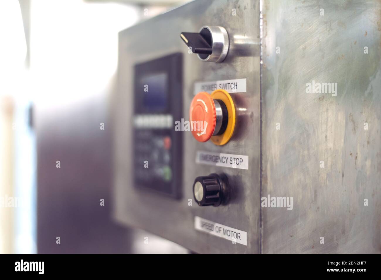 Drinking water of factory or plant production, industrial interior ...