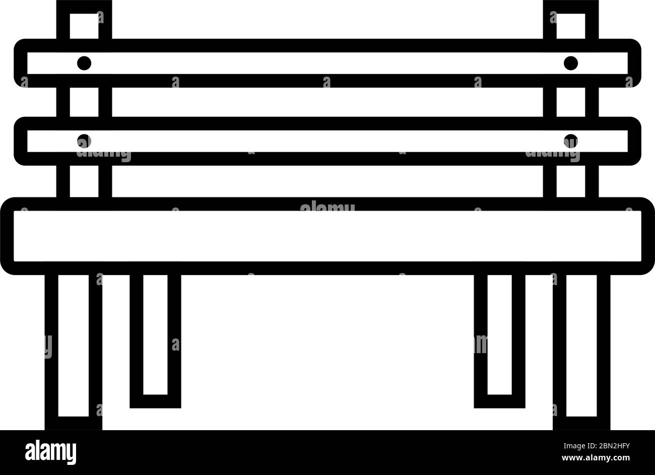 Iconic bench Stock Vector Images - Alamy