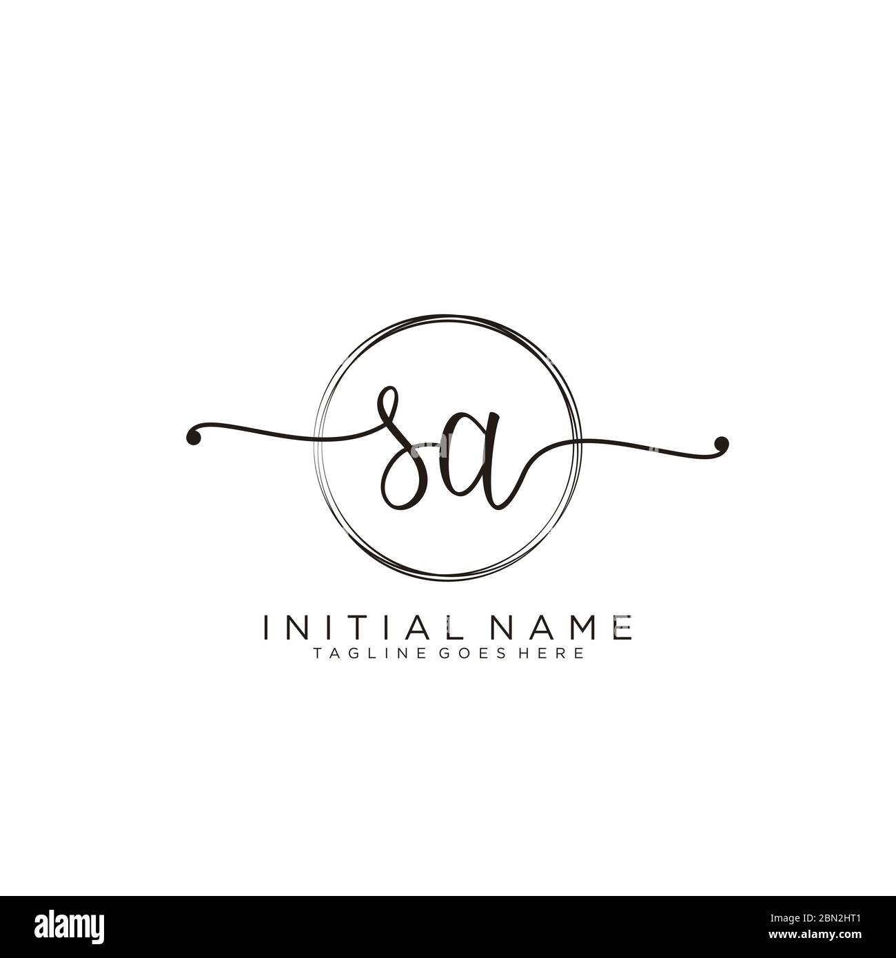 Sa initial vector vectors hi-res stock photography and images - Alamy