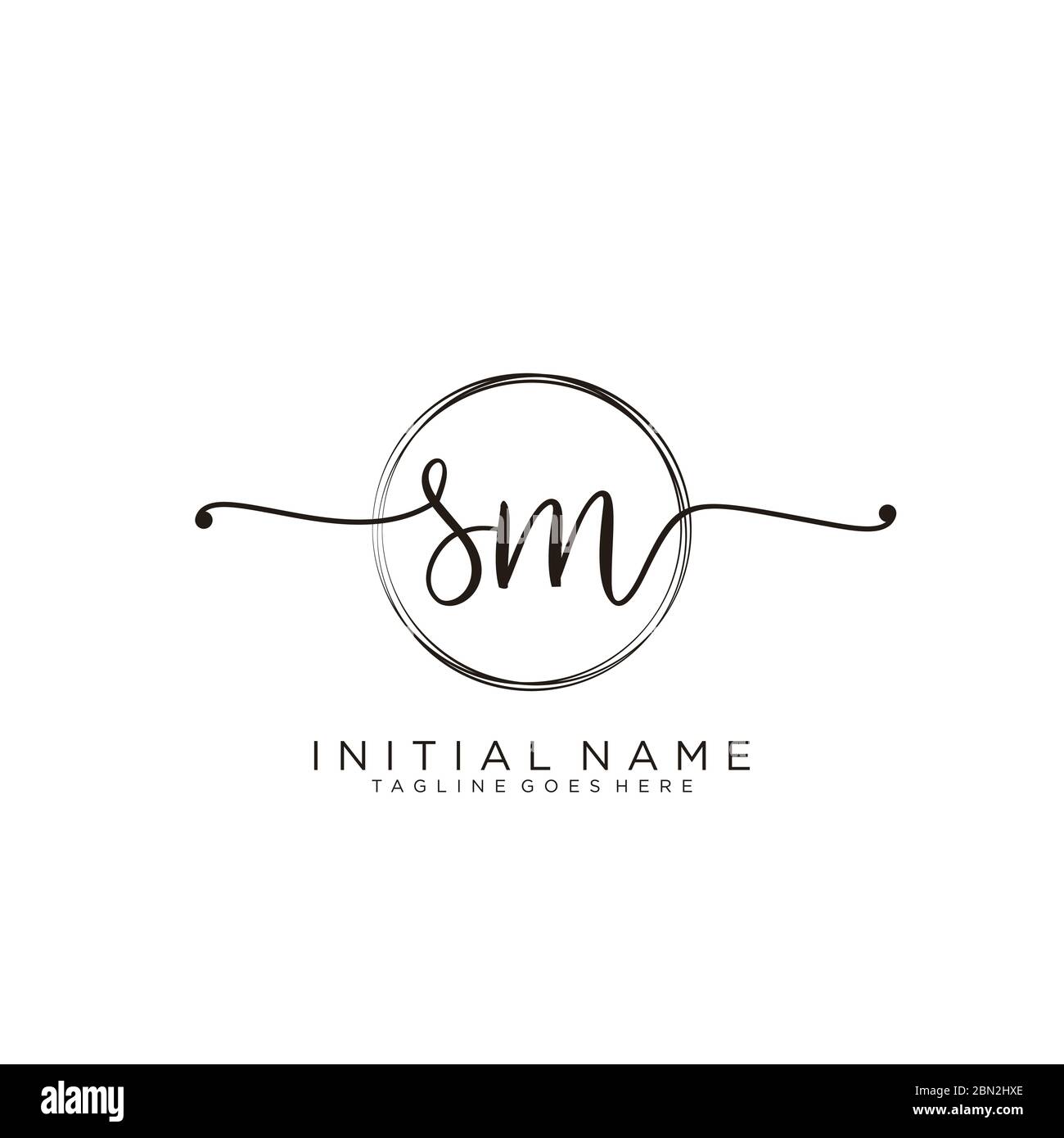 Sm initial vector vectors hi-res stock photography and images - Alamy