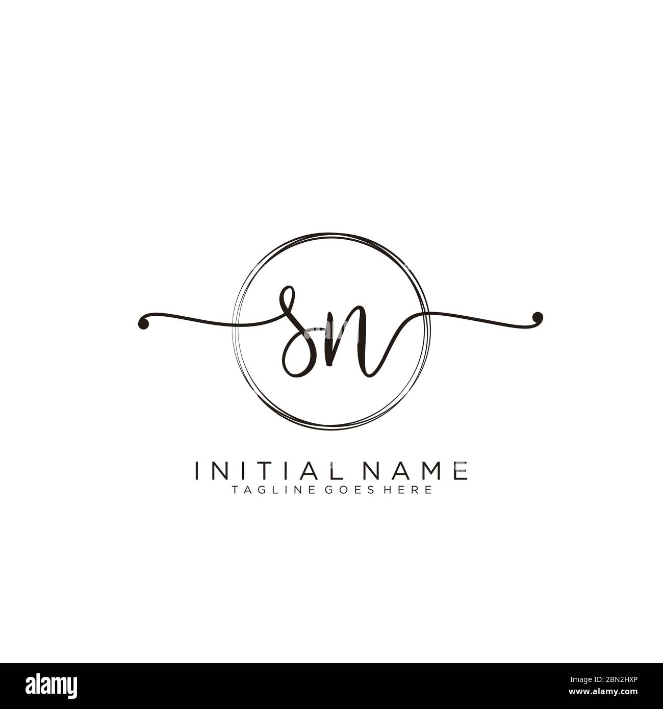 Sn signature Stock Vector Images - Alamy