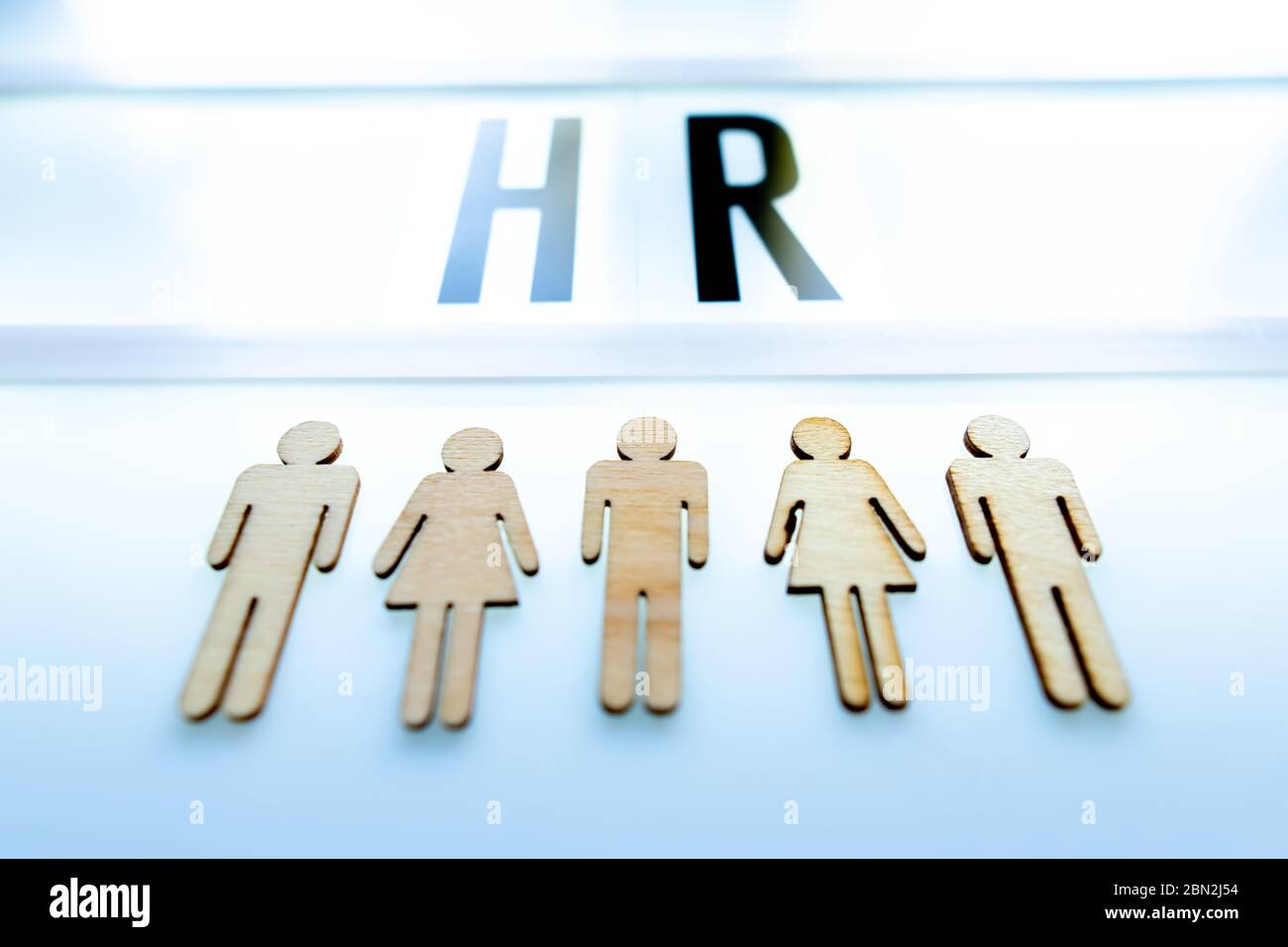 HR - wooden blocks with letters, human resources new employees HR ...