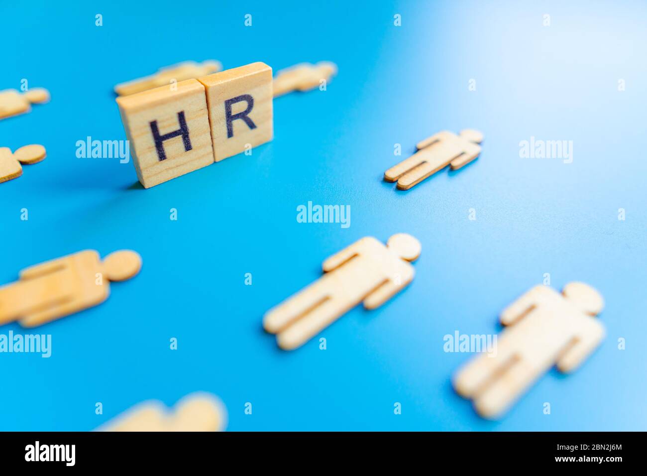 HR - wooden blocks with letters, human resources new employees HR ...