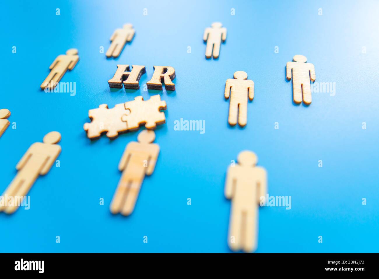 HR - wooden blocks with letters, human resources new employees HR ...