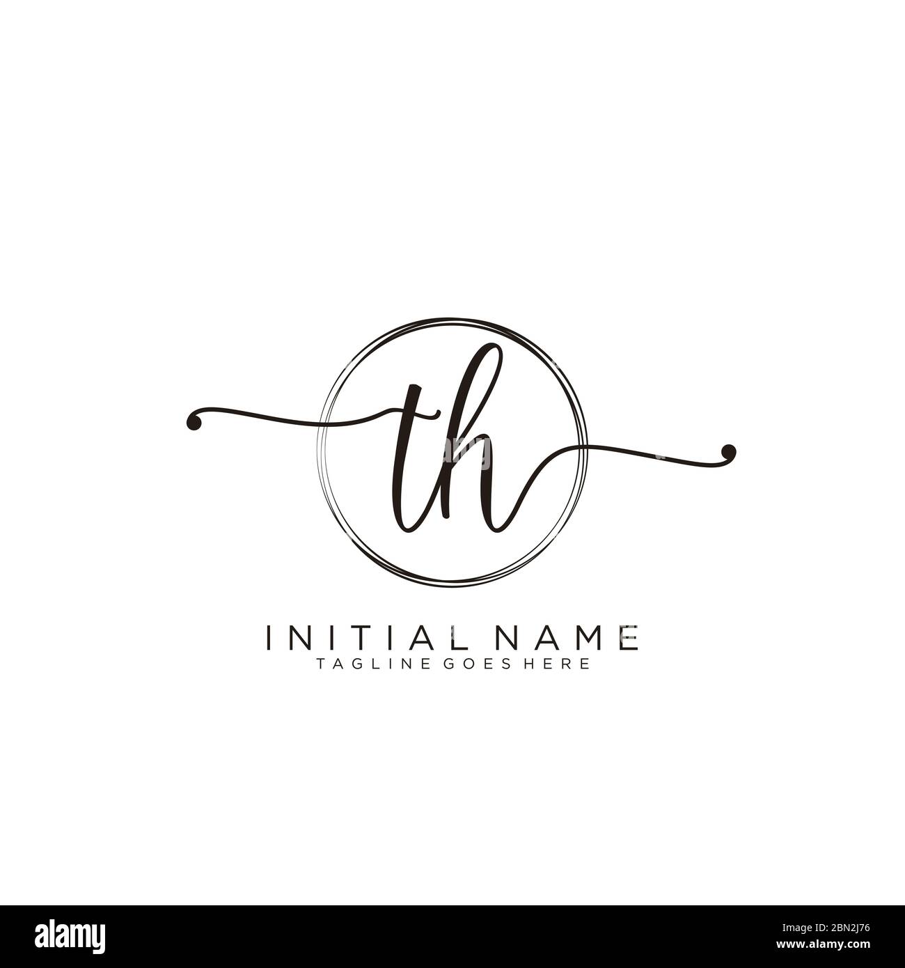 Initial letter th hi-res stock photography and images - Alamy