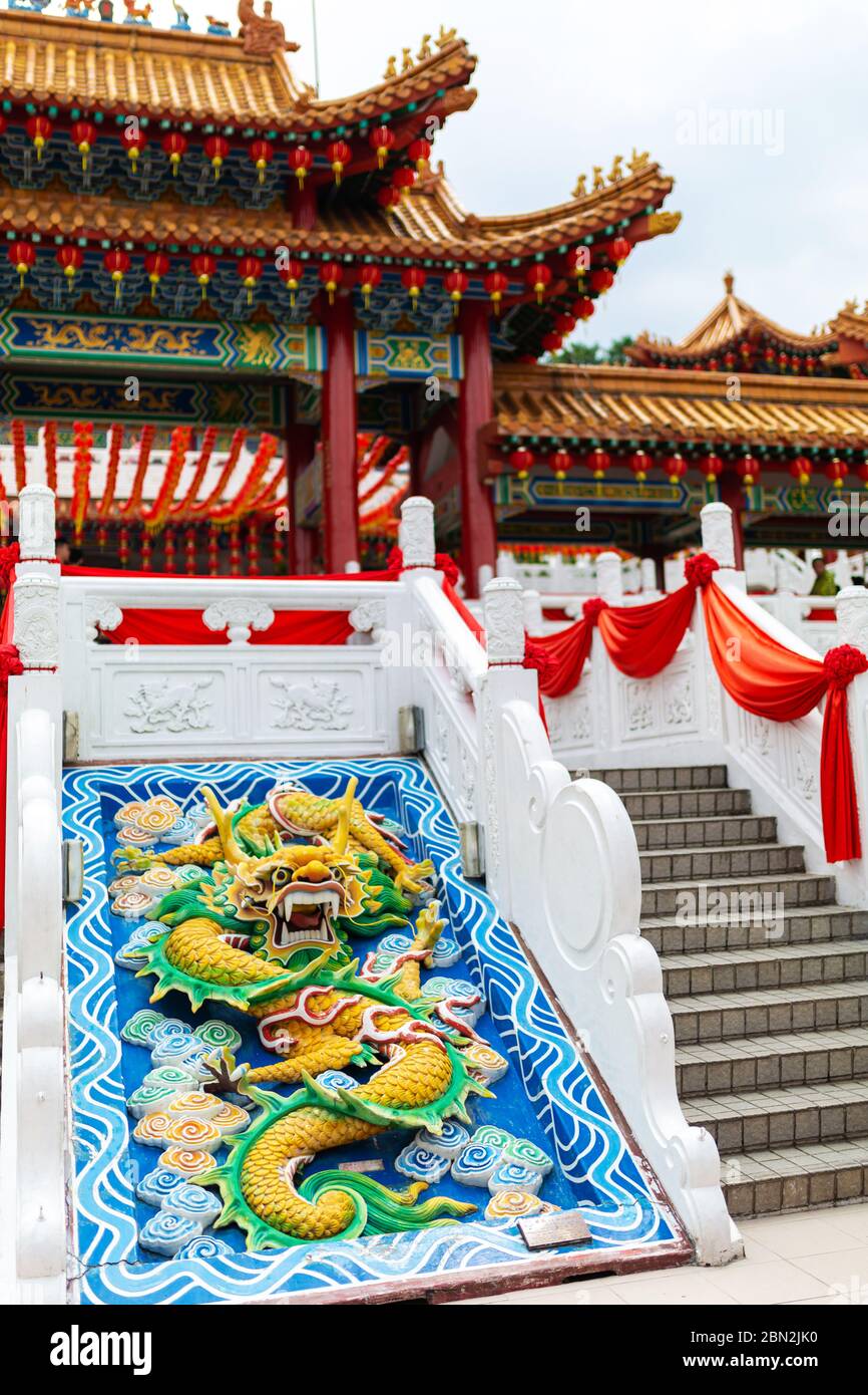The majestic Chinese temple in traditional Chinese style Stock Photo ...