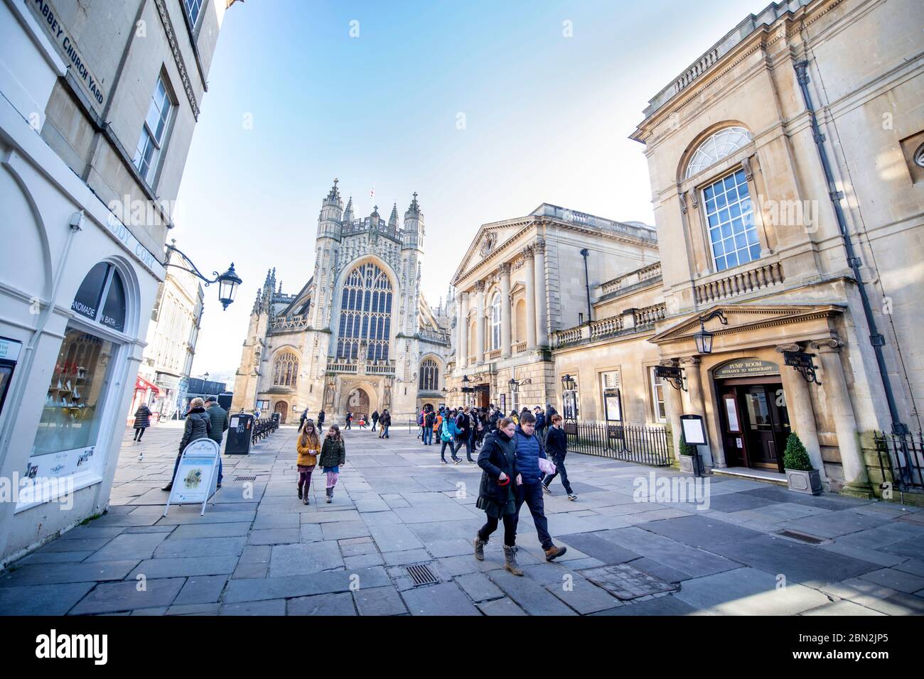 Abbey Church Yard, Bath, UK Stock Photo - Alamy