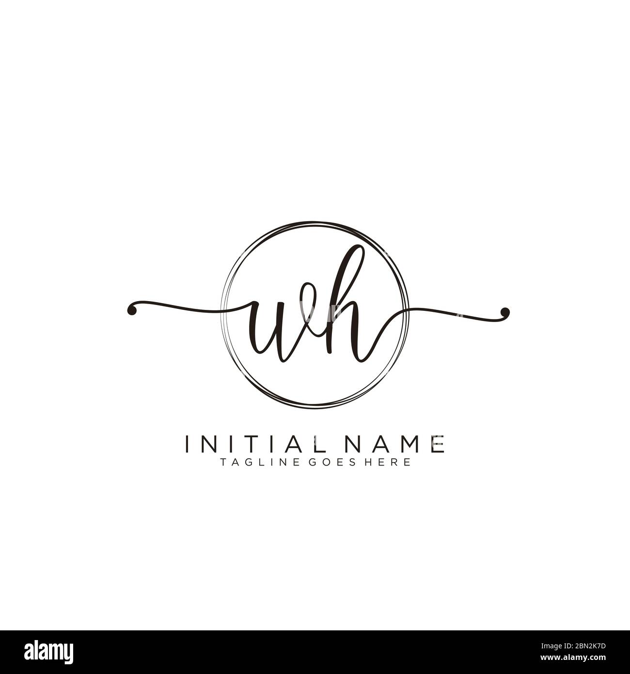Wh initial Stock Vector Images - Alamy