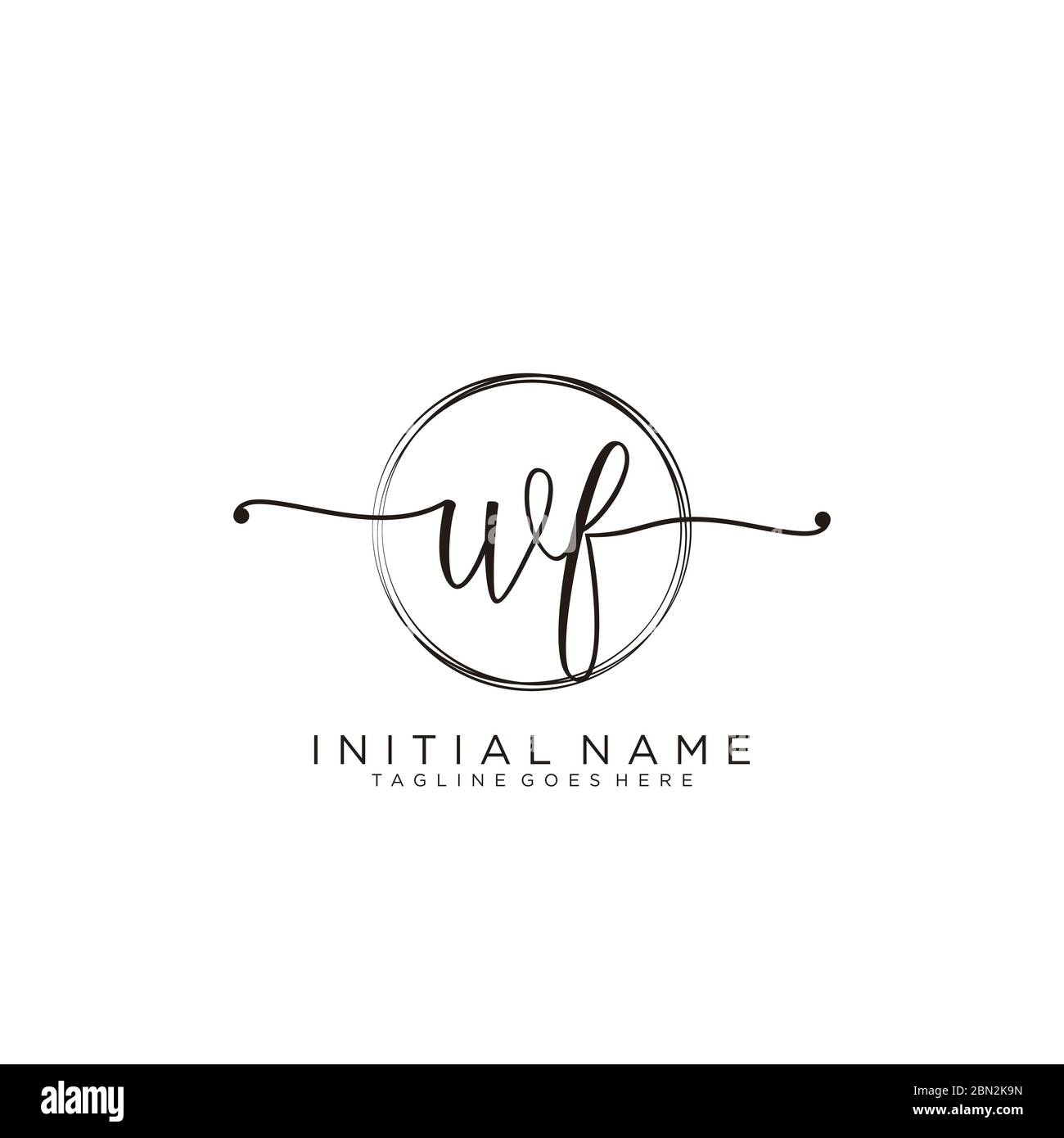 Wf alphabet Stock Vector Images - Alamy