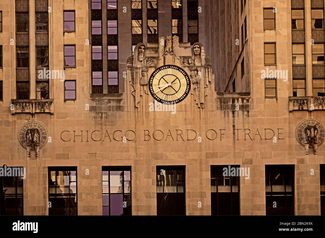 Chicago Board of Trade building Chicago Illinois Stock Photo - Alamy