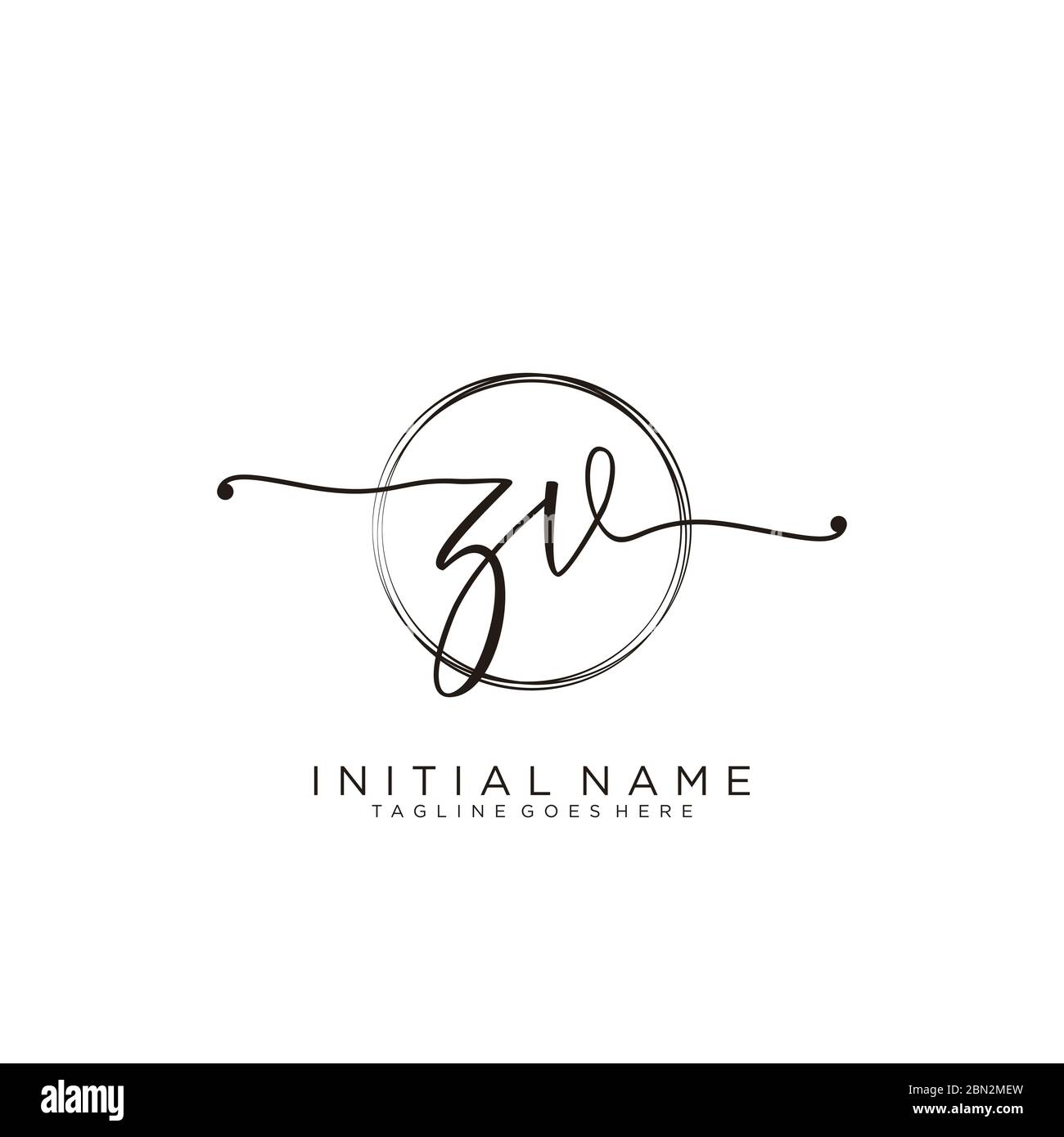 Letter zv logo Stock Vector Images - Alamy