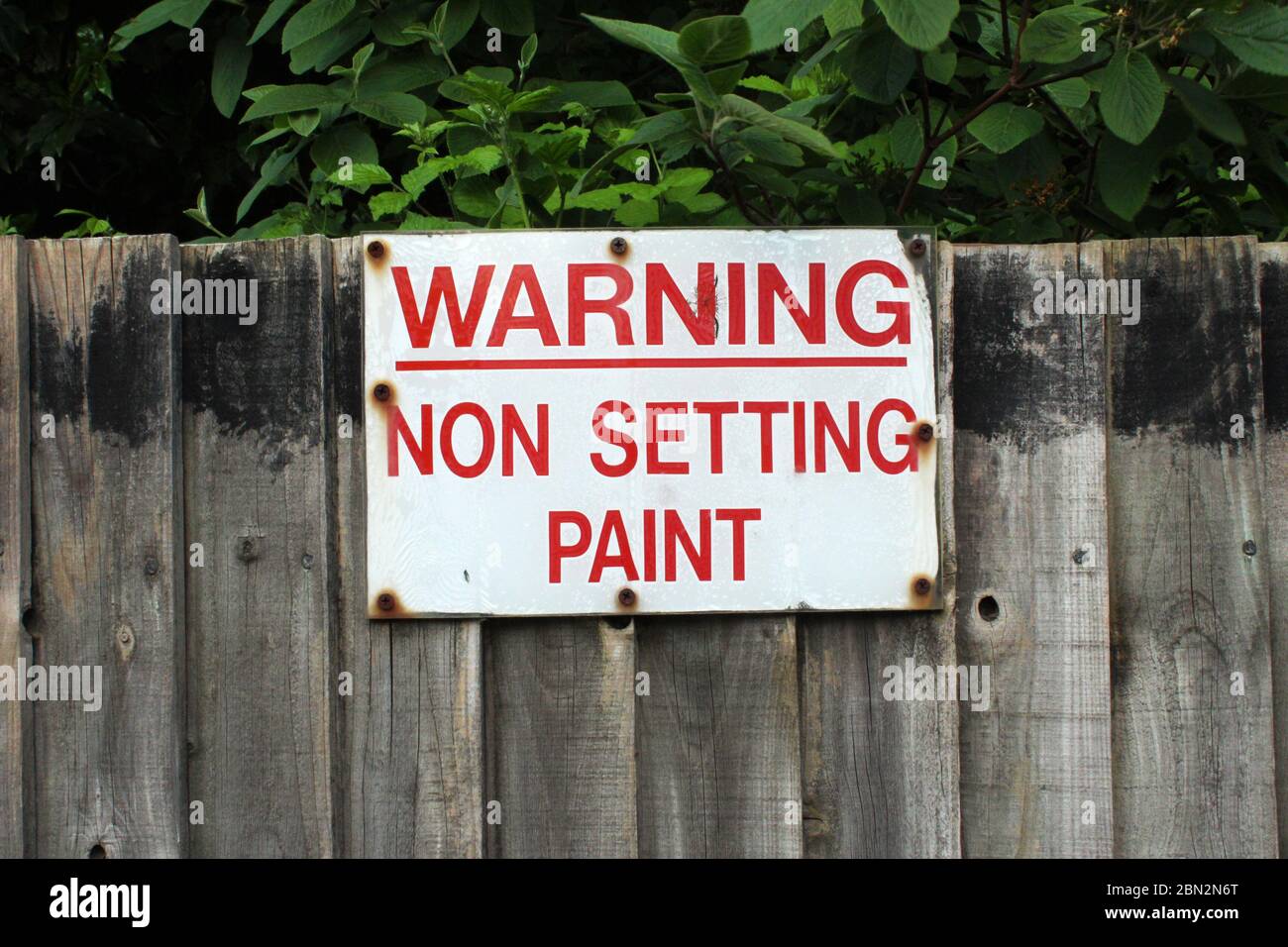 White and red warning signs hi-res stock photography and images - Alamy