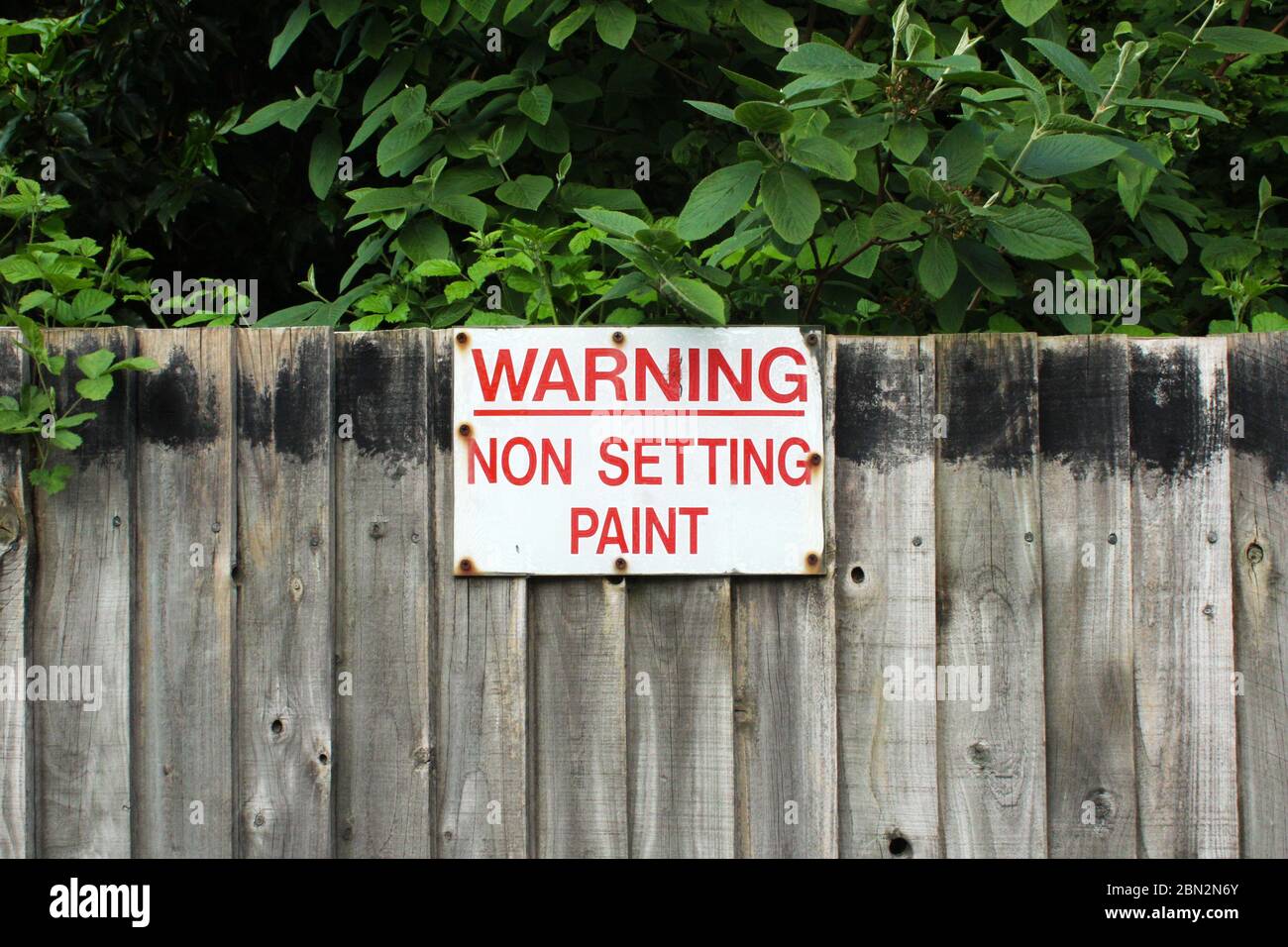 White and red warning signs hi-res stock photography and images - Alamy
