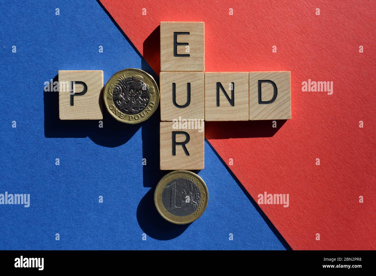 British pound coin font letter hi-res stock photography and images - Alamy