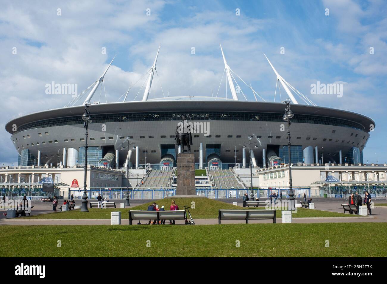April 29, 2018, St. Petersburg, Russia. Krestovsky Stadium, known as ...