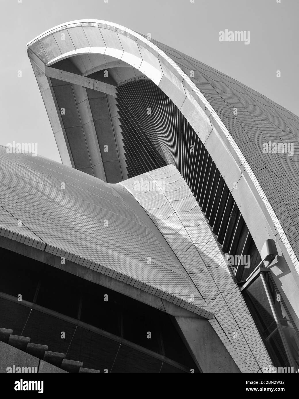 Close view sydney opera Black and White Stock Photos & Images - Alamy