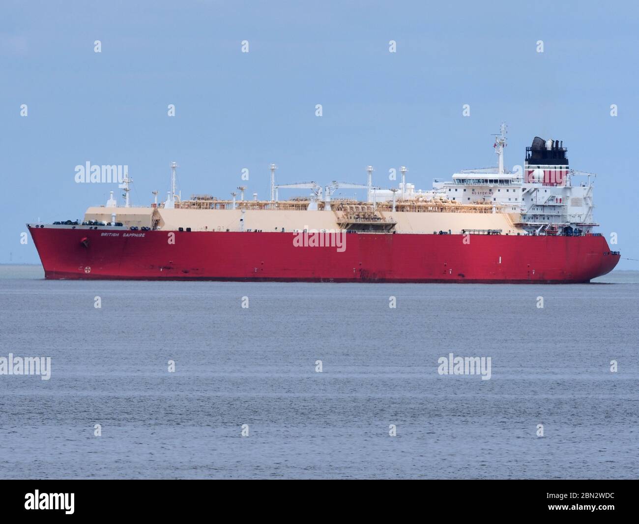 Sheerness, Kent, UK. 12th May, 2020. Huge LNG (liquid natural gas) ship ...