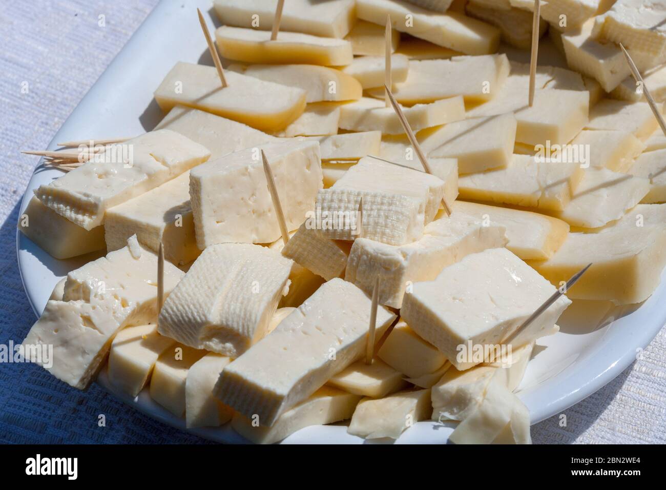Traditional Romanian food plateau with different types of cheese Stock ...