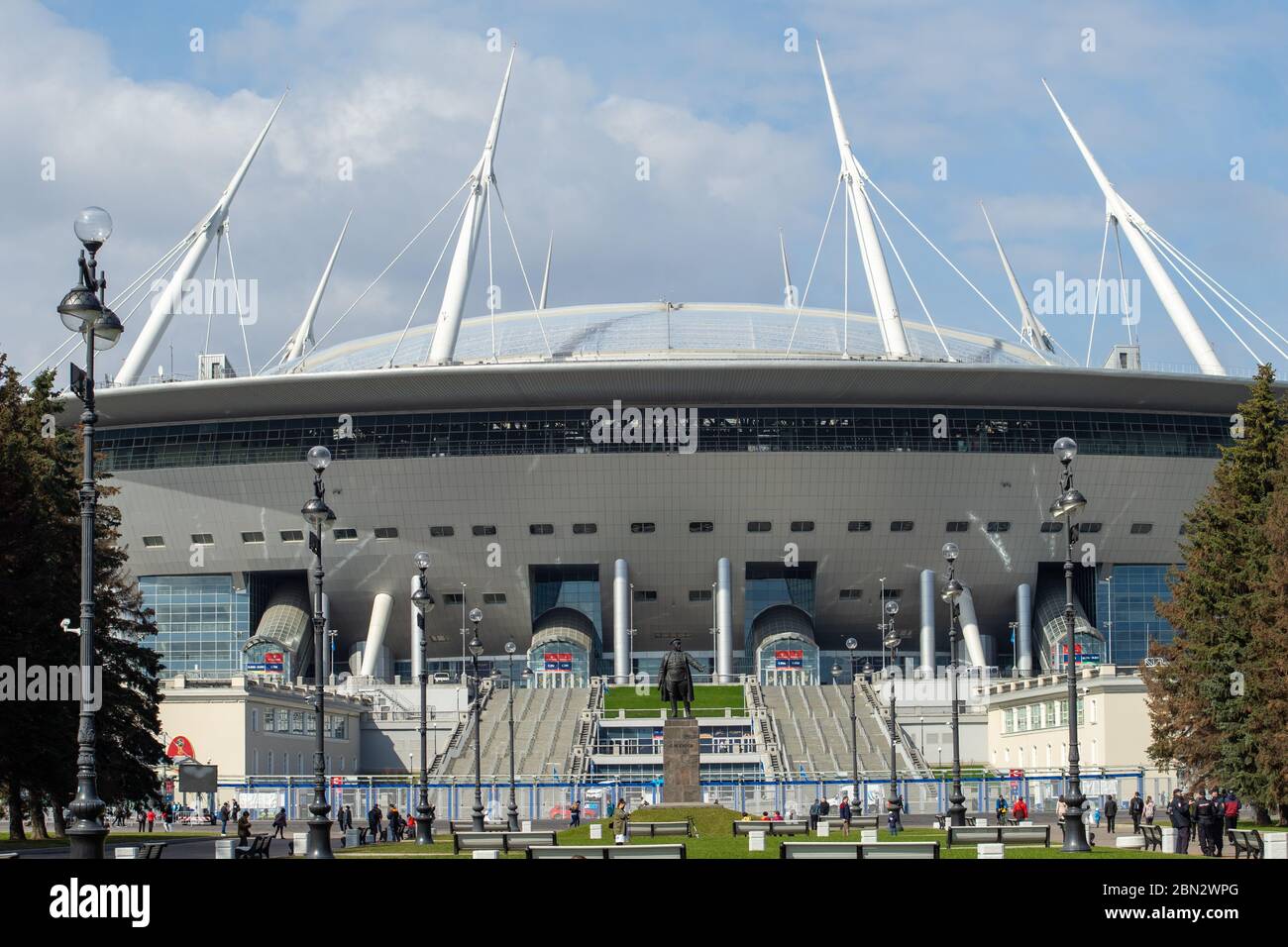 April 29, 2018, St. Petersburg, Russia. Krestovsky Stadium, known as ...