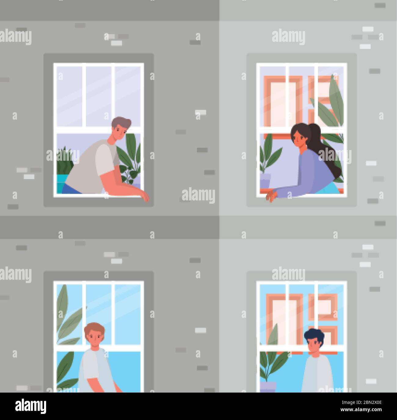 Inside out building Stock Vector Images - Alamy