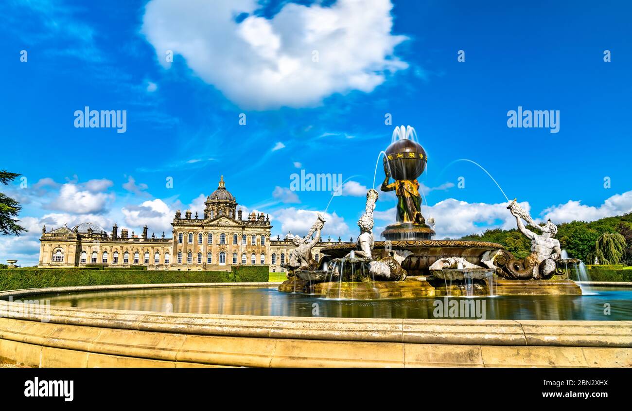 Atlas Fountain at Castle Howard near York, England Stock Photo - Alamy