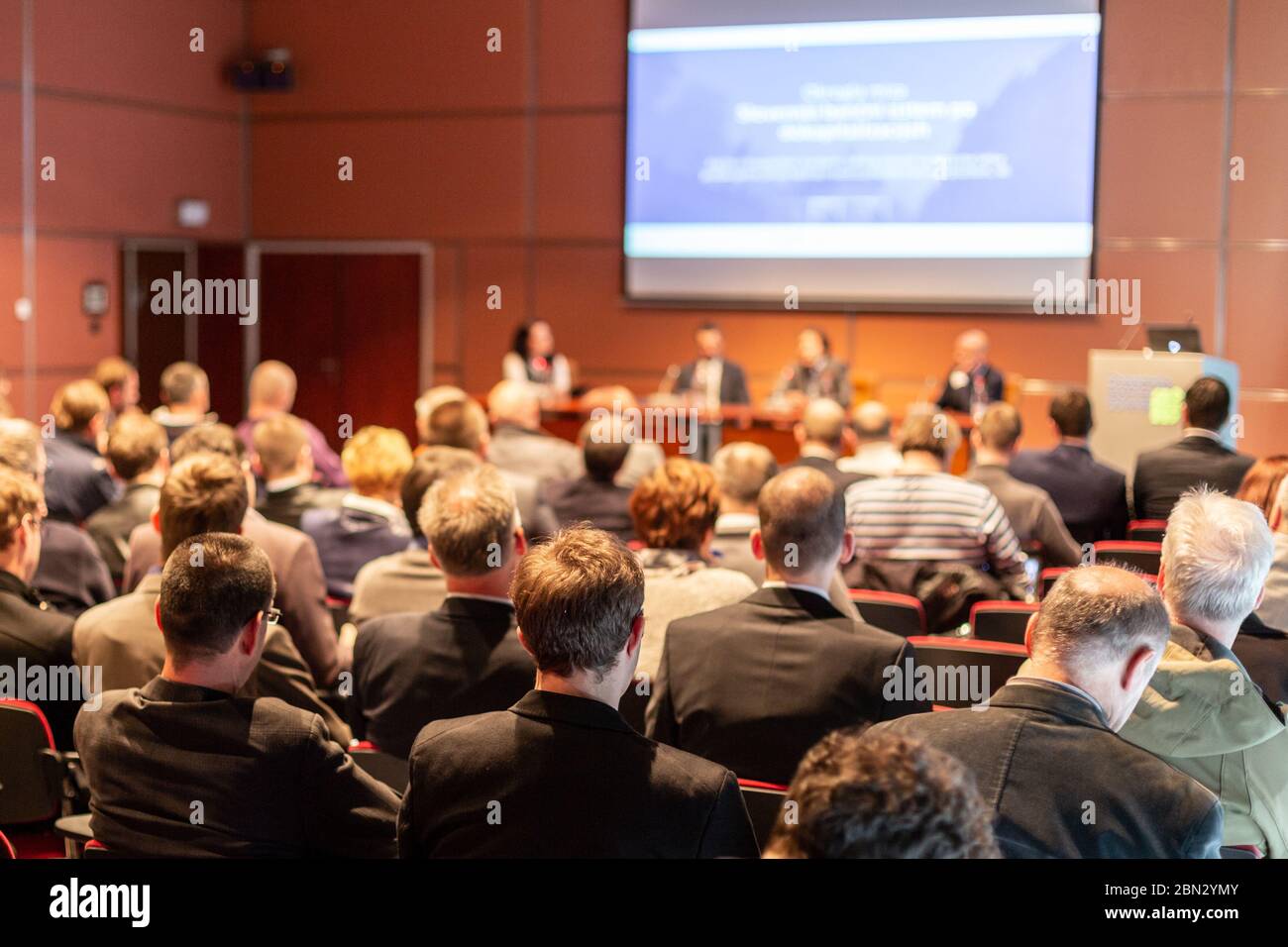 Audience at the conference hall Stock Photo - Alamy