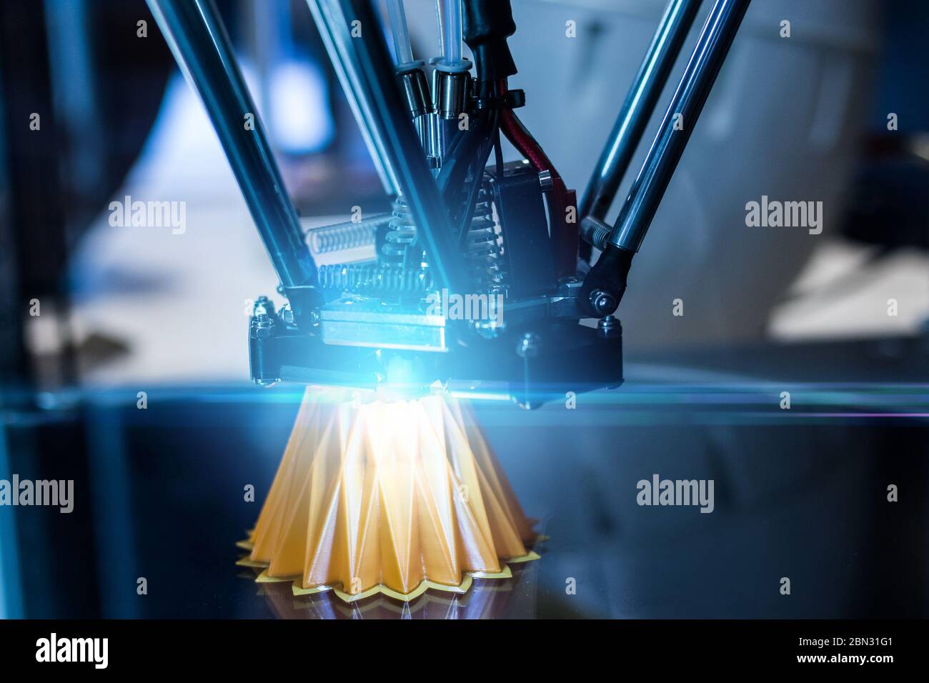 3D printing machine during work process Stock Photo - Alamy