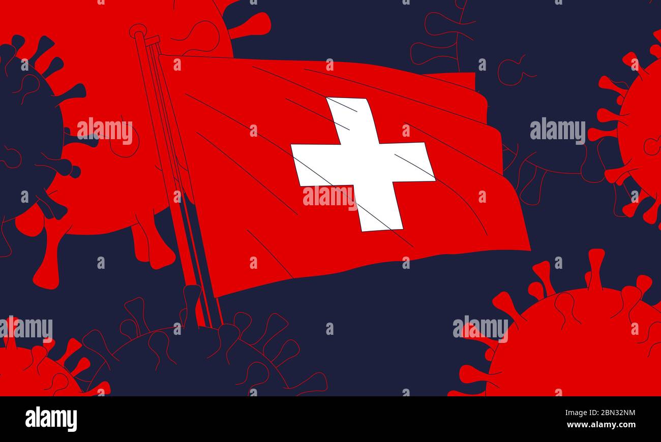 The virus spread in Switzerland Stock Photo - Alamy