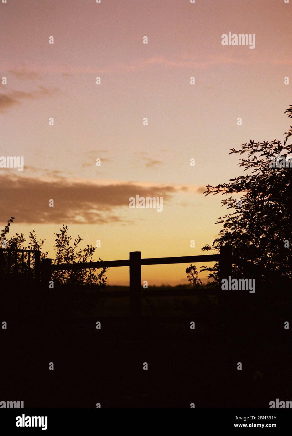 Rural sunset at Wakefield, west Yorkshire, UK Stock Photo - Alamy