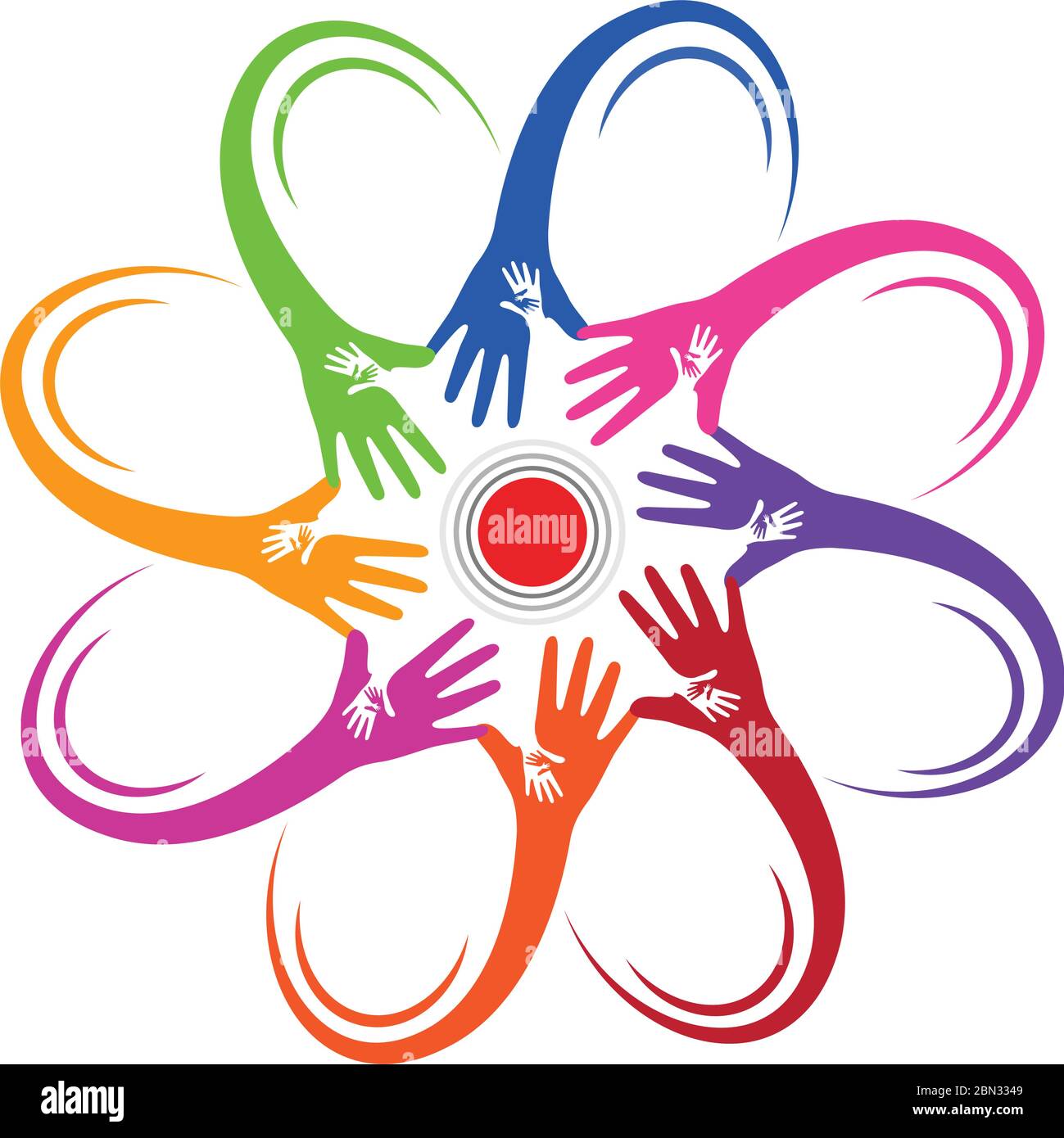 hand flower logo Stock Vector Image & Art - Alamy