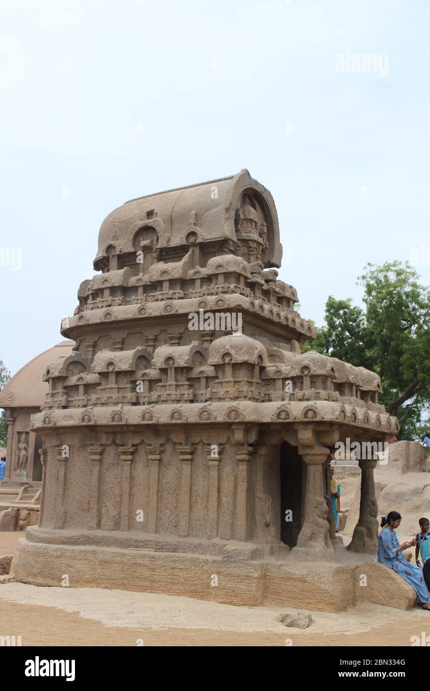 TEMPLES OF MAHABALIPURAM Stock Photo - Alamy