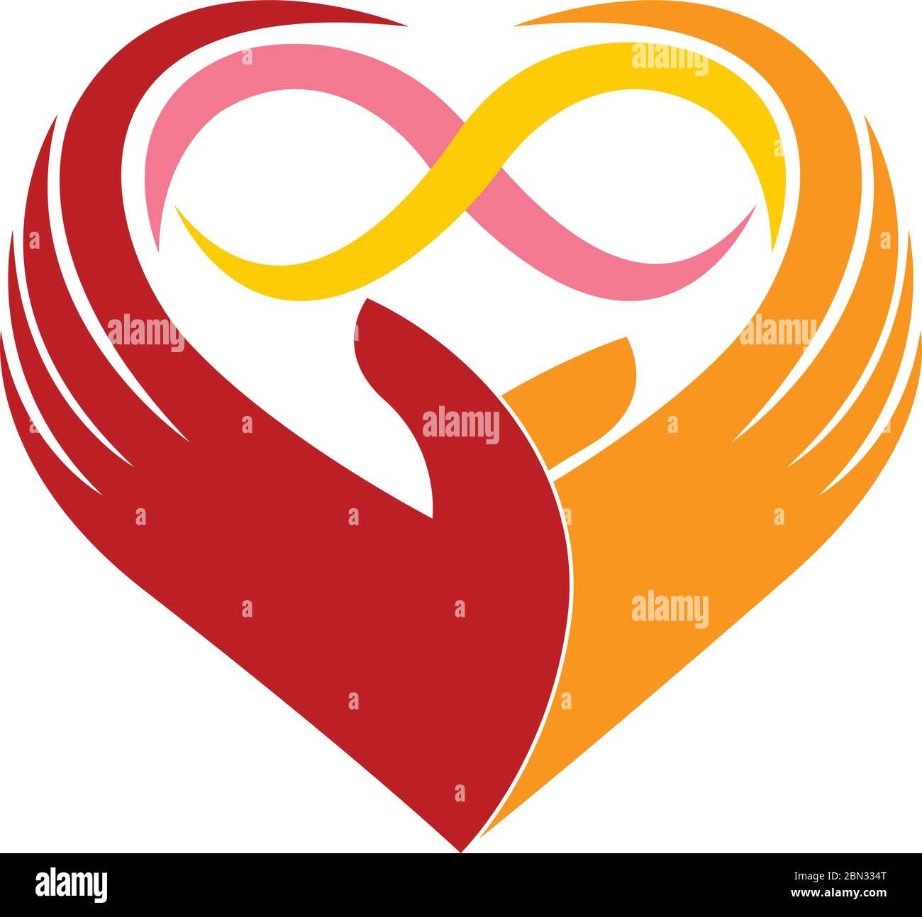 hand love symbol Stock Vector Image & Art - Alamy