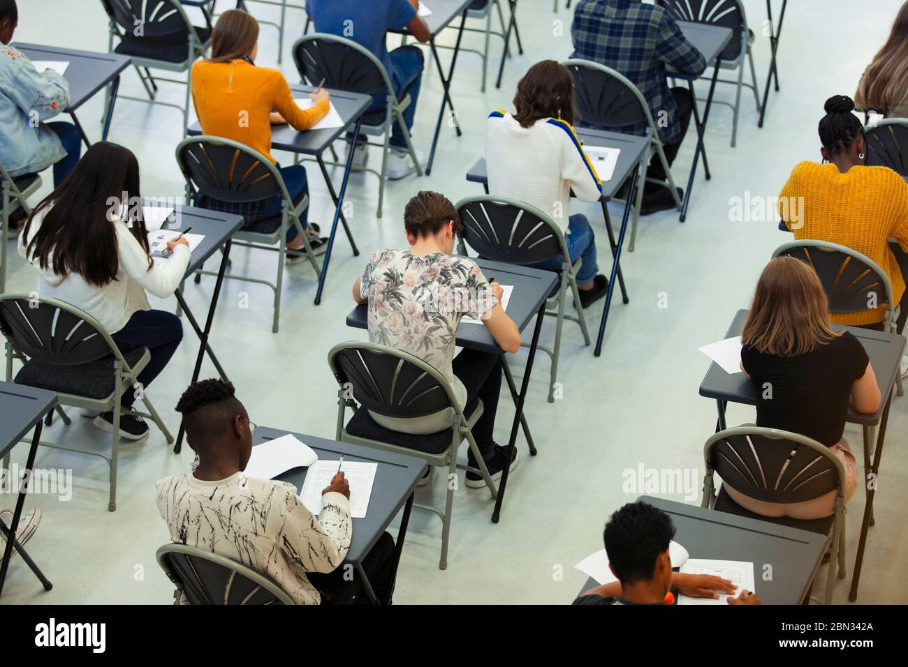 Hs Students Taking Exam