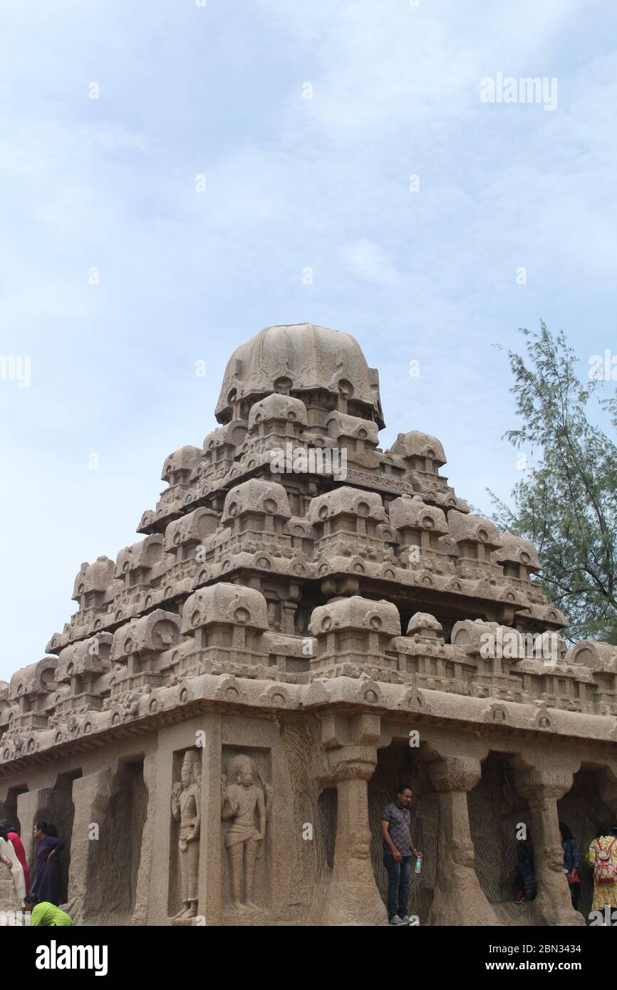 TEMPLES OF MAHABALIPURAM Stock Photo - Alamy