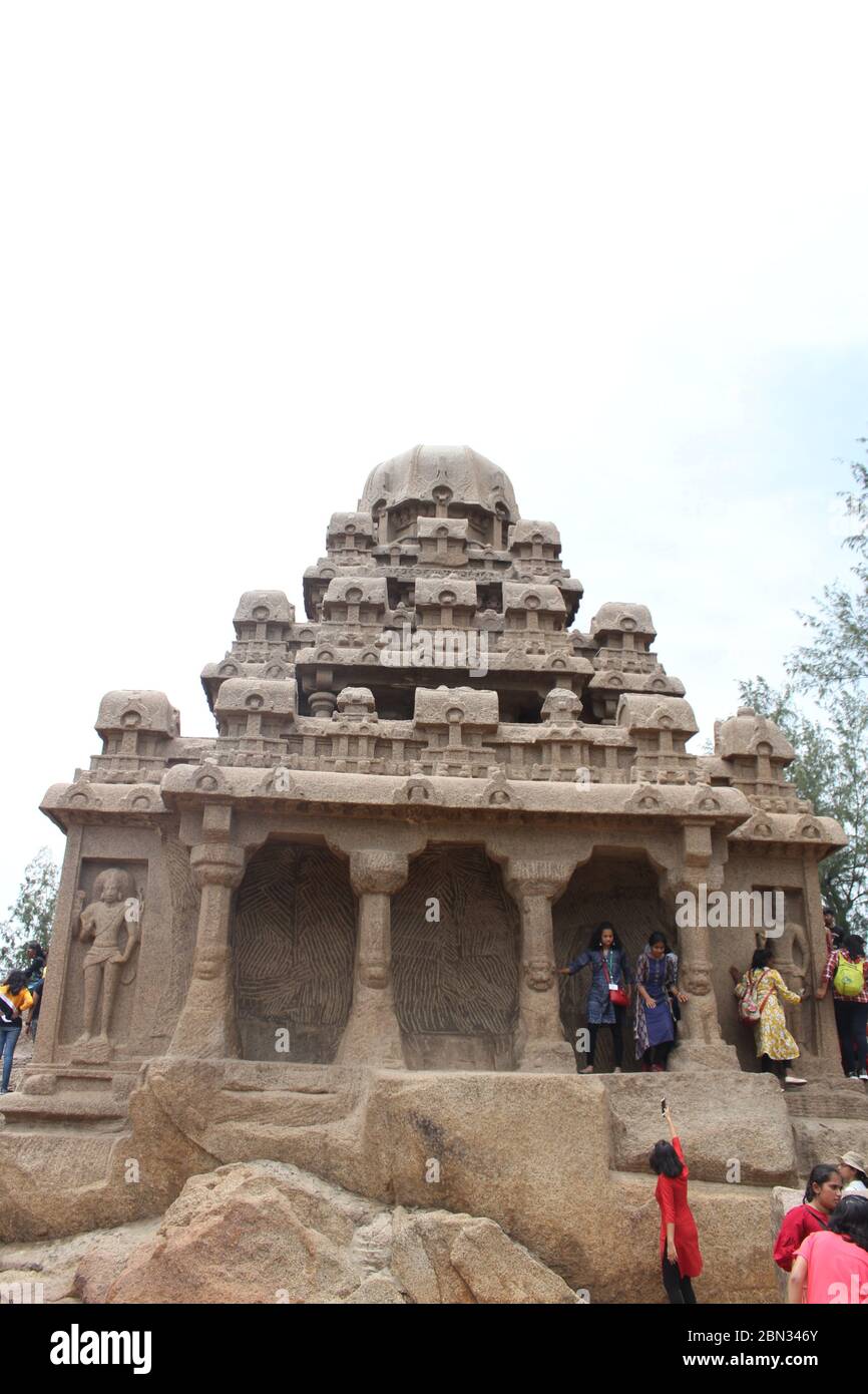 TEMPLES OF MAHABALIPURAM Stock Photo - Alamy