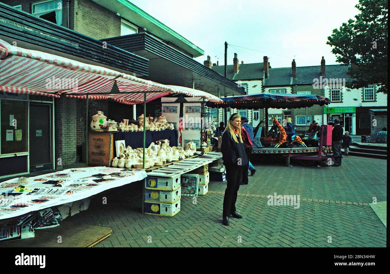 Pontefract market, West Yorkshire, northern England, shot on film ...