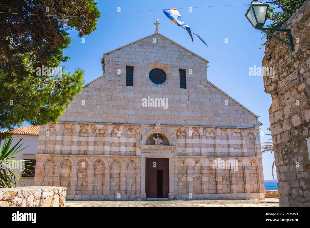 Cathedral of the Assumption of the Blessed Virgin Mary. Walkway next to ...