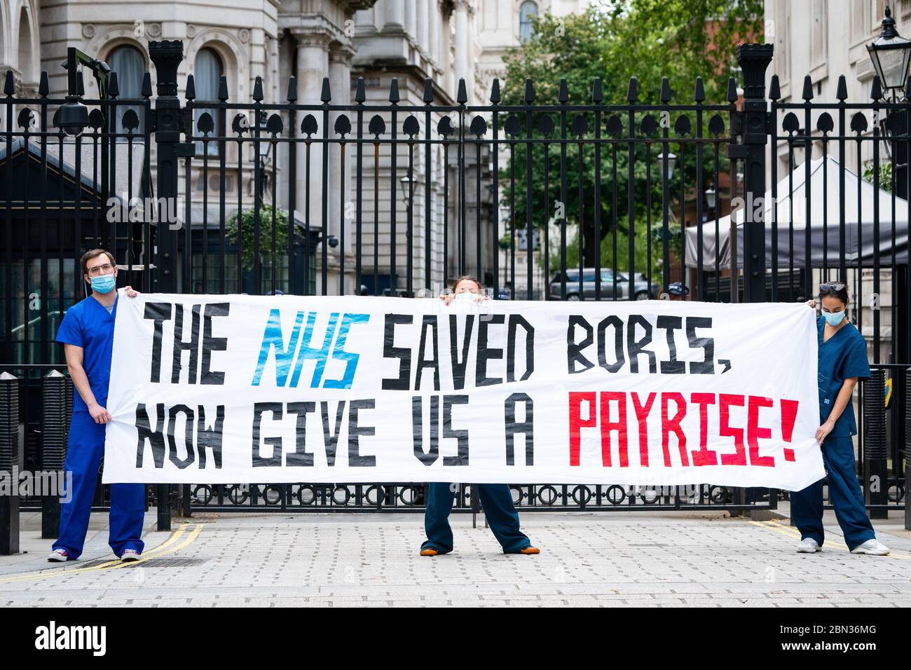 Nurses from central London hospitals protest for international nurses ...