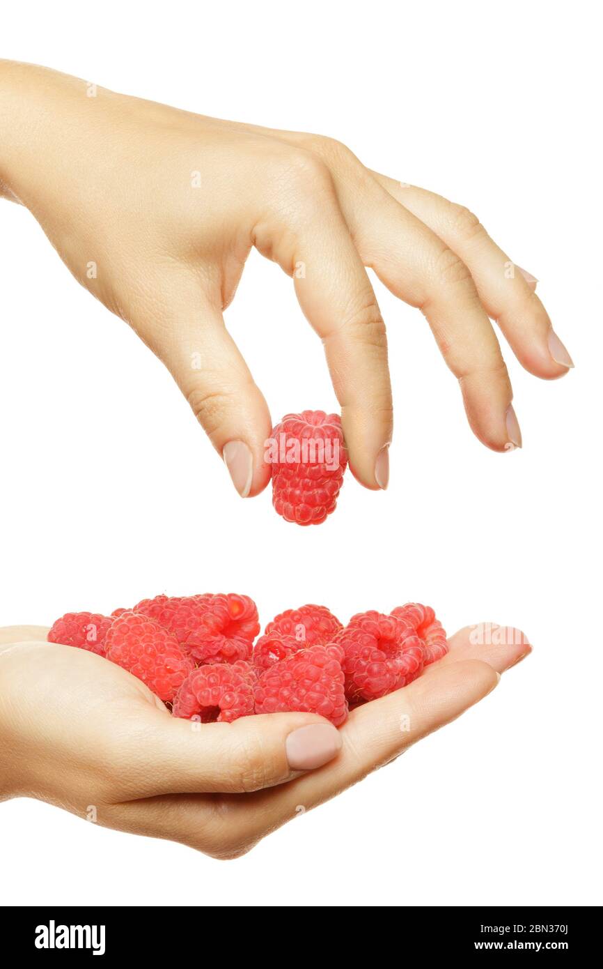Female hands delicious sweet Cut Out Stock Images & Pictures - Alamy