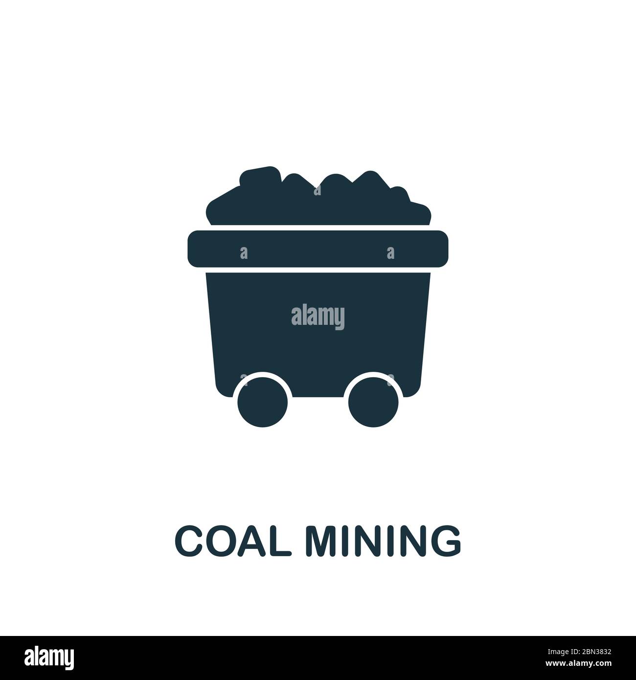 Coal Mining icon from industrial collection. Simple line Coal Mining ...