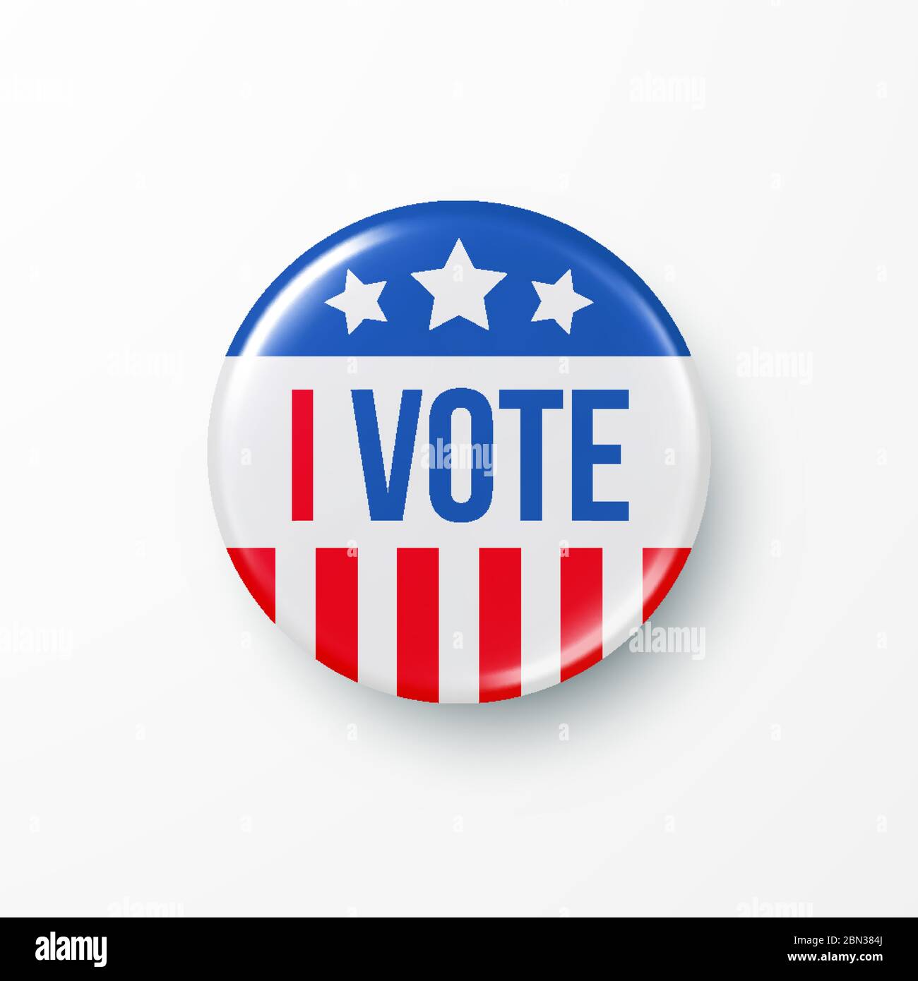 I Vote 2020 United States of America Presidential Election Button ...