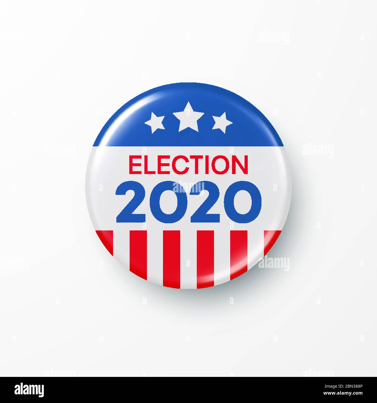I Vote 2020 United States of America Presidential Election Button ...