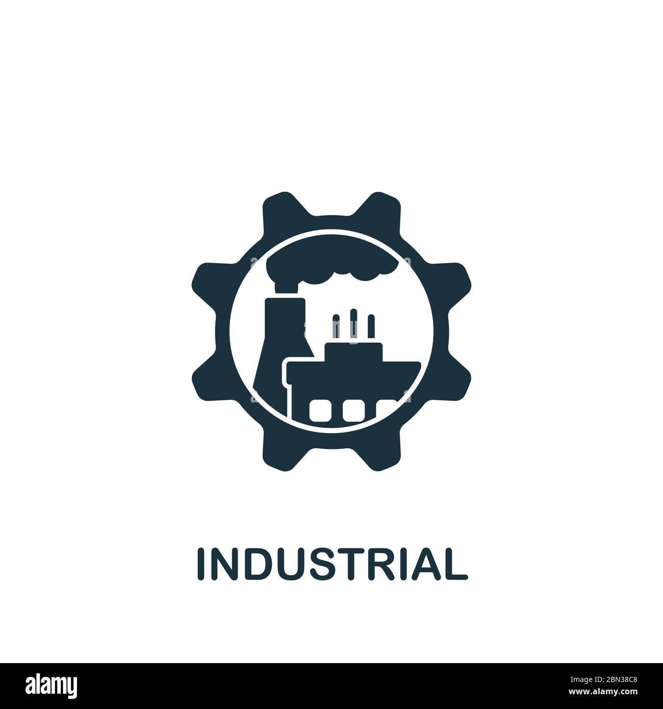 Industrial icon. Simple line element Industrial symbol for templates ...